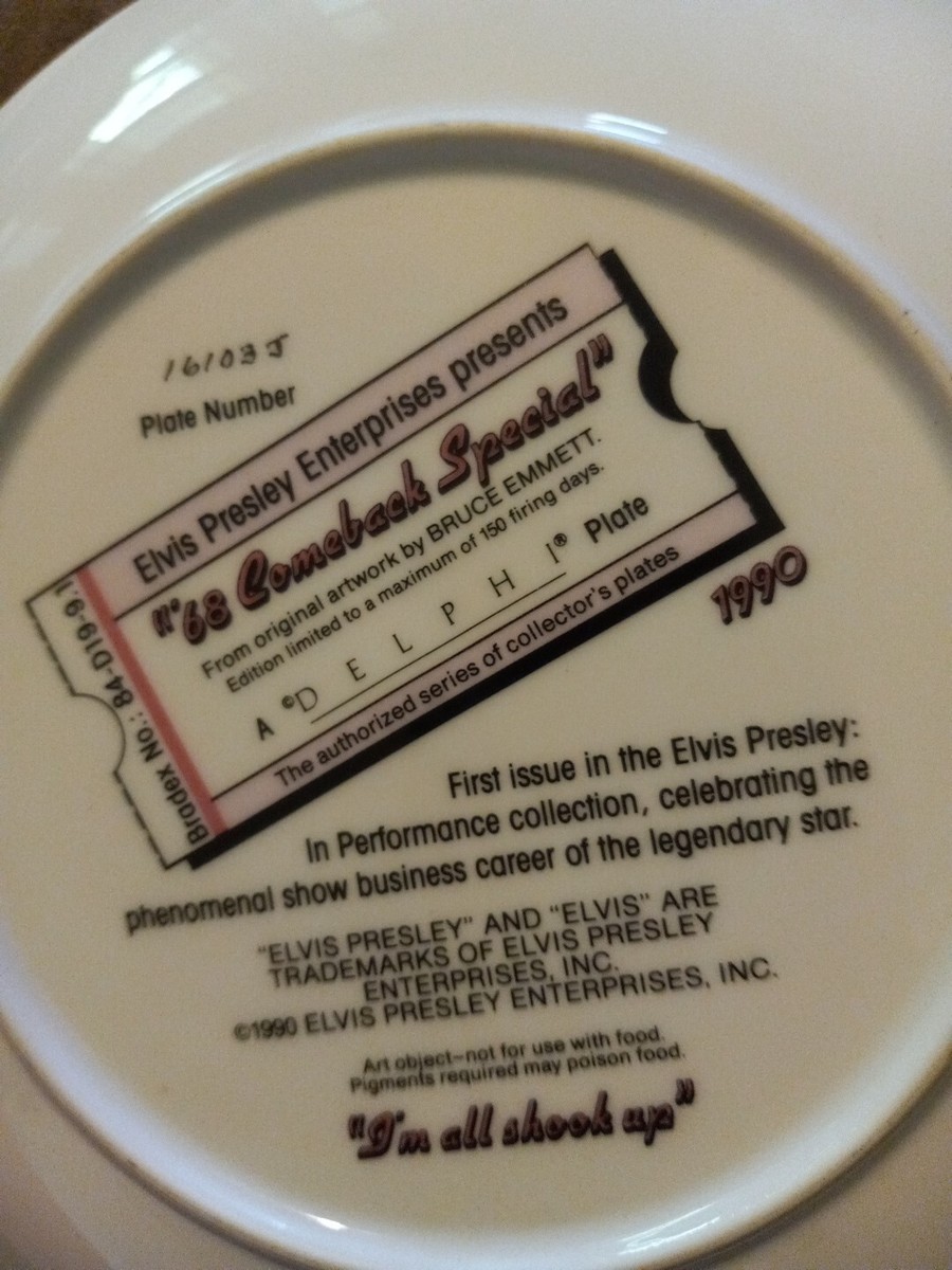 Elvis Come Back Special Collection Plates