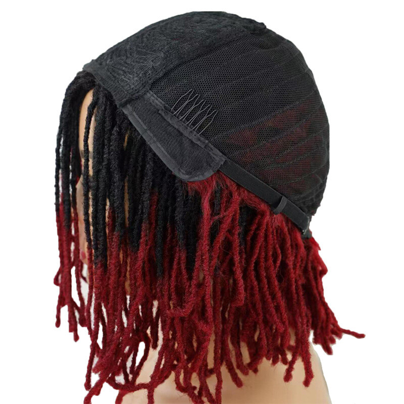 Short Bob DreadLock Loc Hair Honey Blonde Braided Wigs For Black Women ...