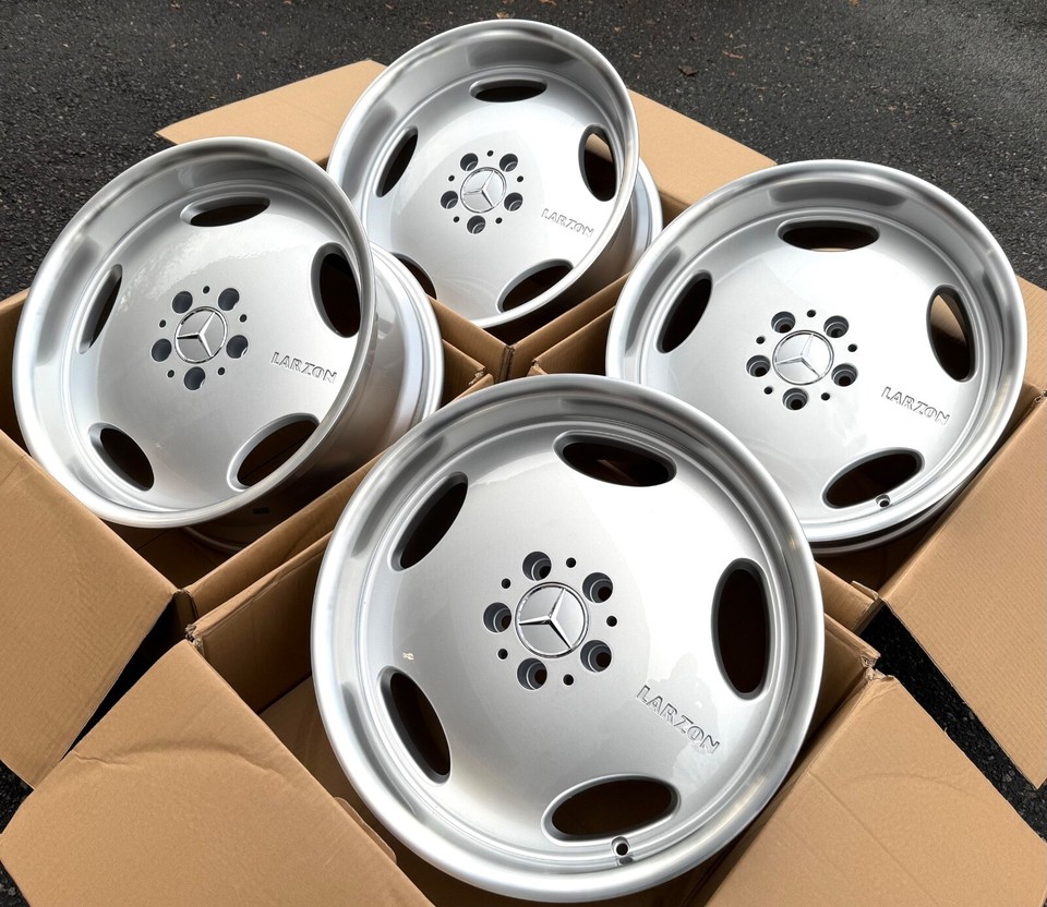 MERCEDES DEEP DISH MONOBLOCK 19 INCH RIMS WHEELS SET4 FIT 220 S430 S500 ...