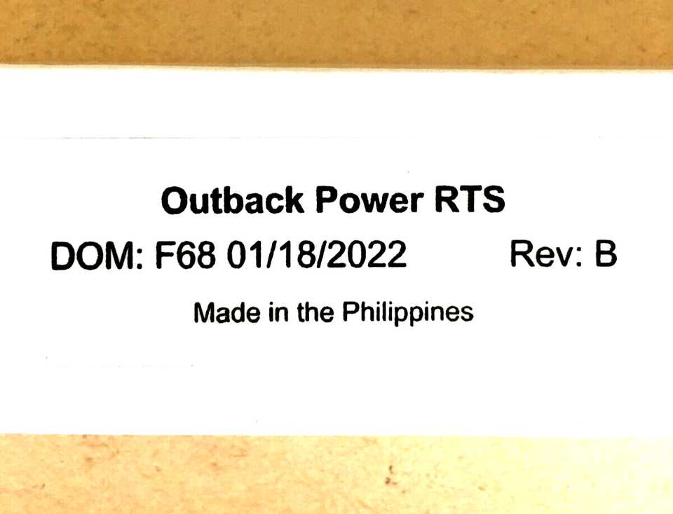 Outback Power RTS - Remote Temperature Sensor Rev B - FREE SHIPPING ...