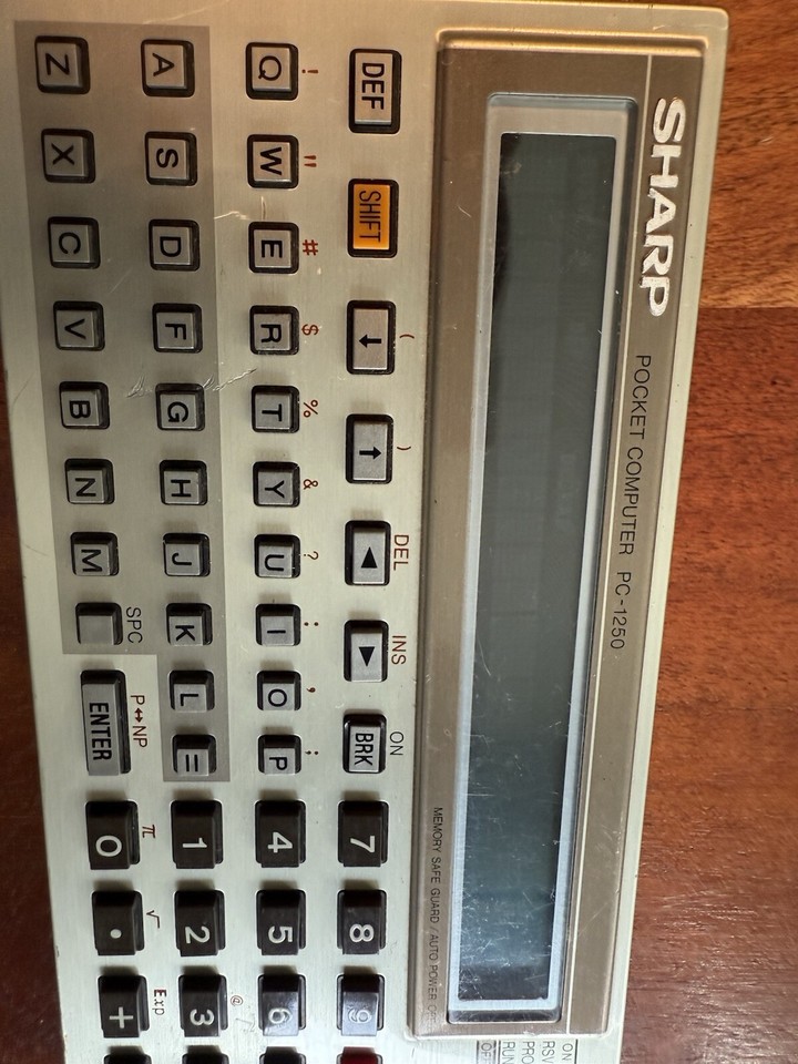 Sharp PC-1250 Pocket Computer & CE-125 printer microcassette interface ...