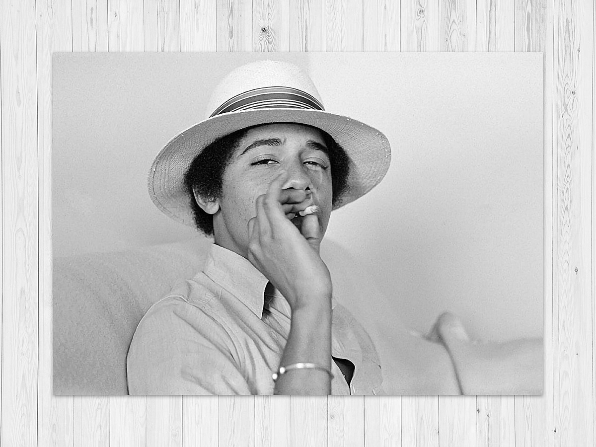 Young Obama Smoking Weed Breaking Through | Columbia Magazine