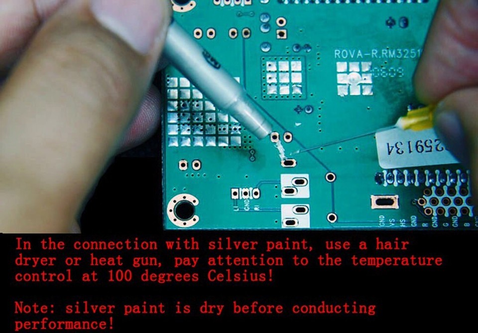 Car Heated Rear Windscreen Element Track Repair Silver Conductive ...