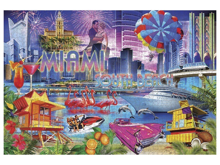 South Ocean Drive Miami Beach Jigsaw Puzzle