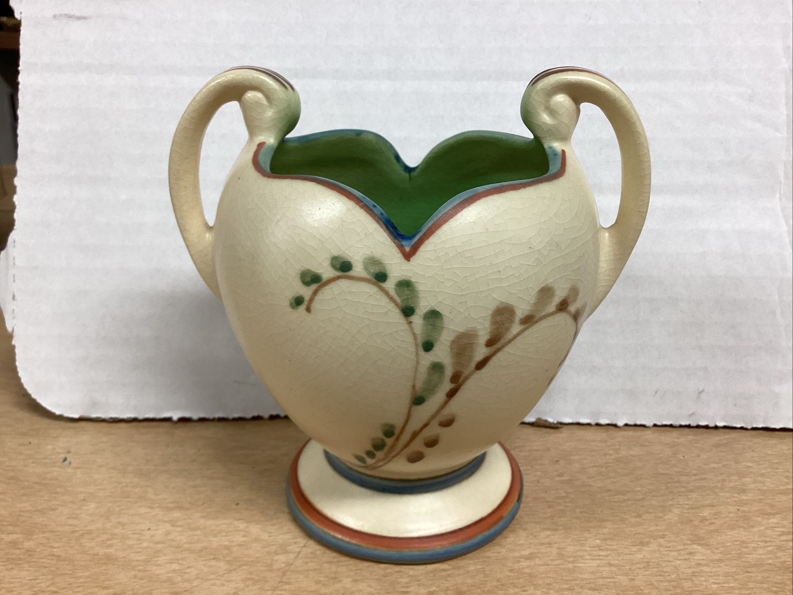Vintage Weller Bonito Artist Signed Vase 1927-33 Pottery Hand Painted ...