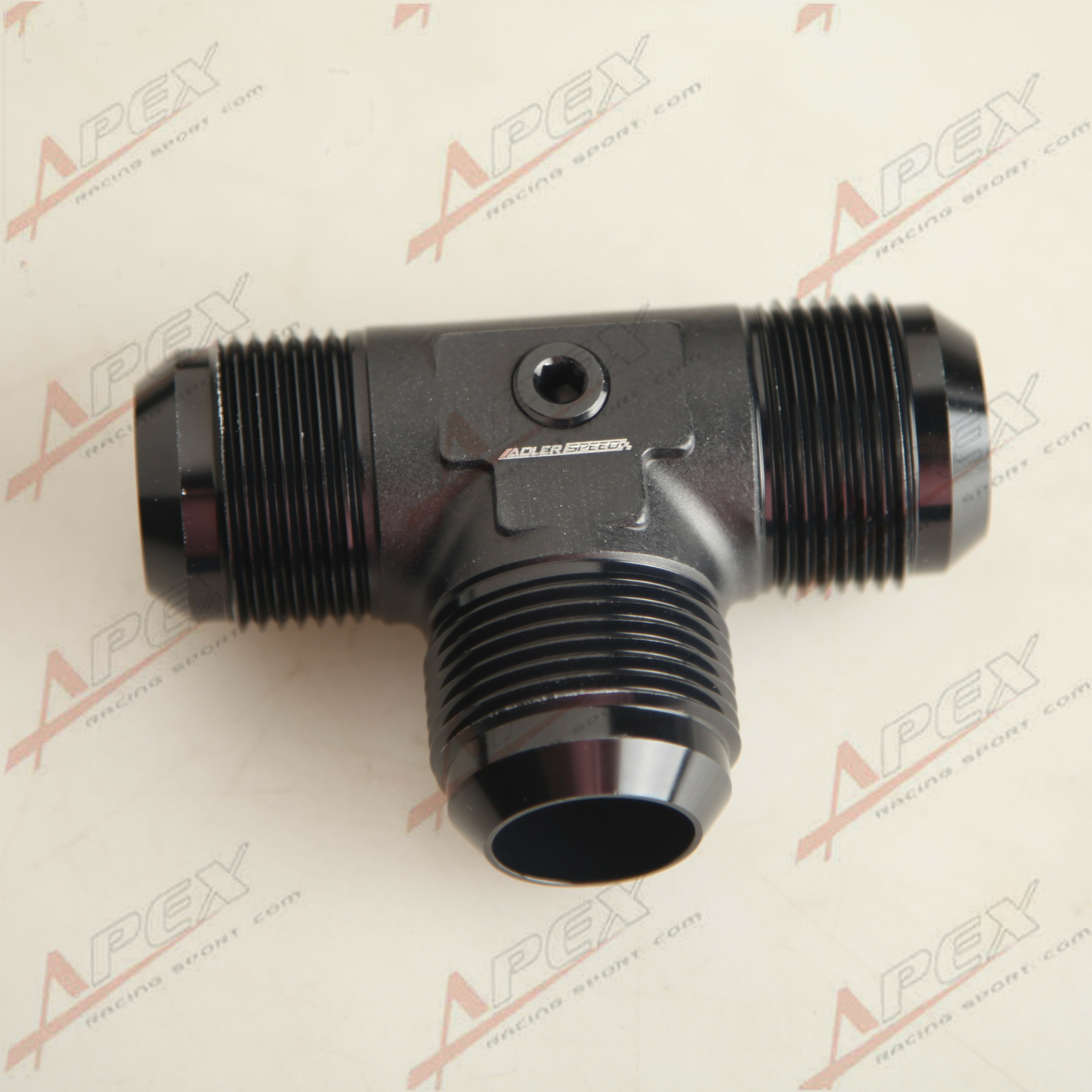 Aluminum AN16 16AN Male Tee T-piece Fitting Adapter Black 1/8" x 27NPT ...