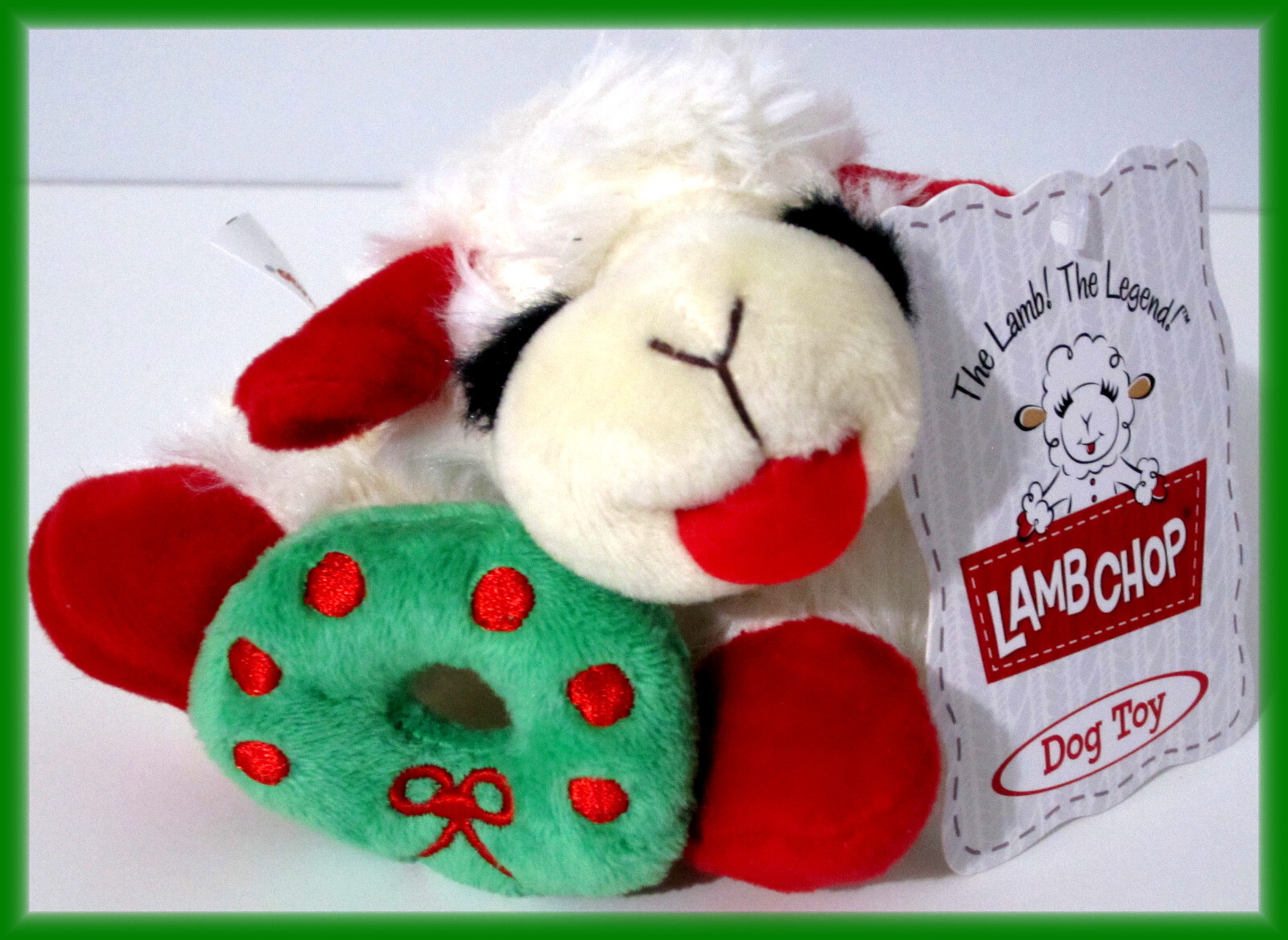 NW XMAS FESTIVE WINTER BERRIES WREATH MULTIPET SOFT PLUSH 6.5" LAMB ...