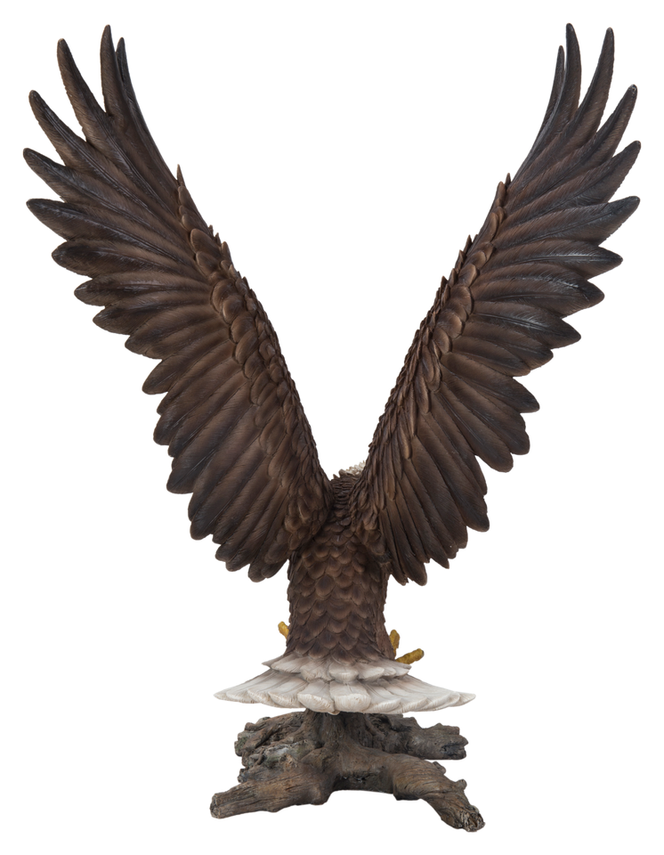 Flying Eagle Figure Garden Statue 2 Sizes Garden Decor Backyard Lawn ...