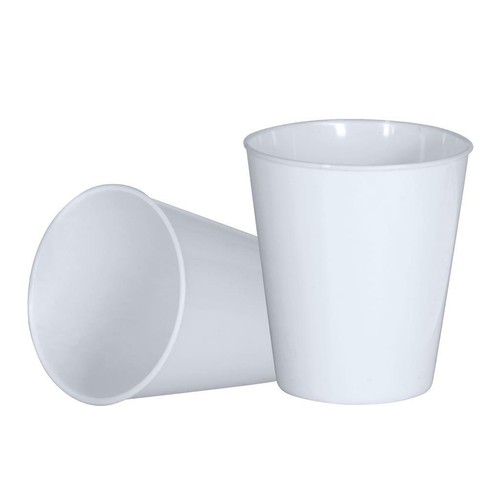 Pack of 50 White Shot Glasses Biodegradable 5ml 5cl Plastic | eBay