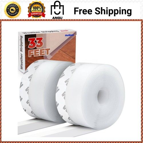 33 Feet Long Garage Door Weather Stripping Top and Sides Silicone Seal ...