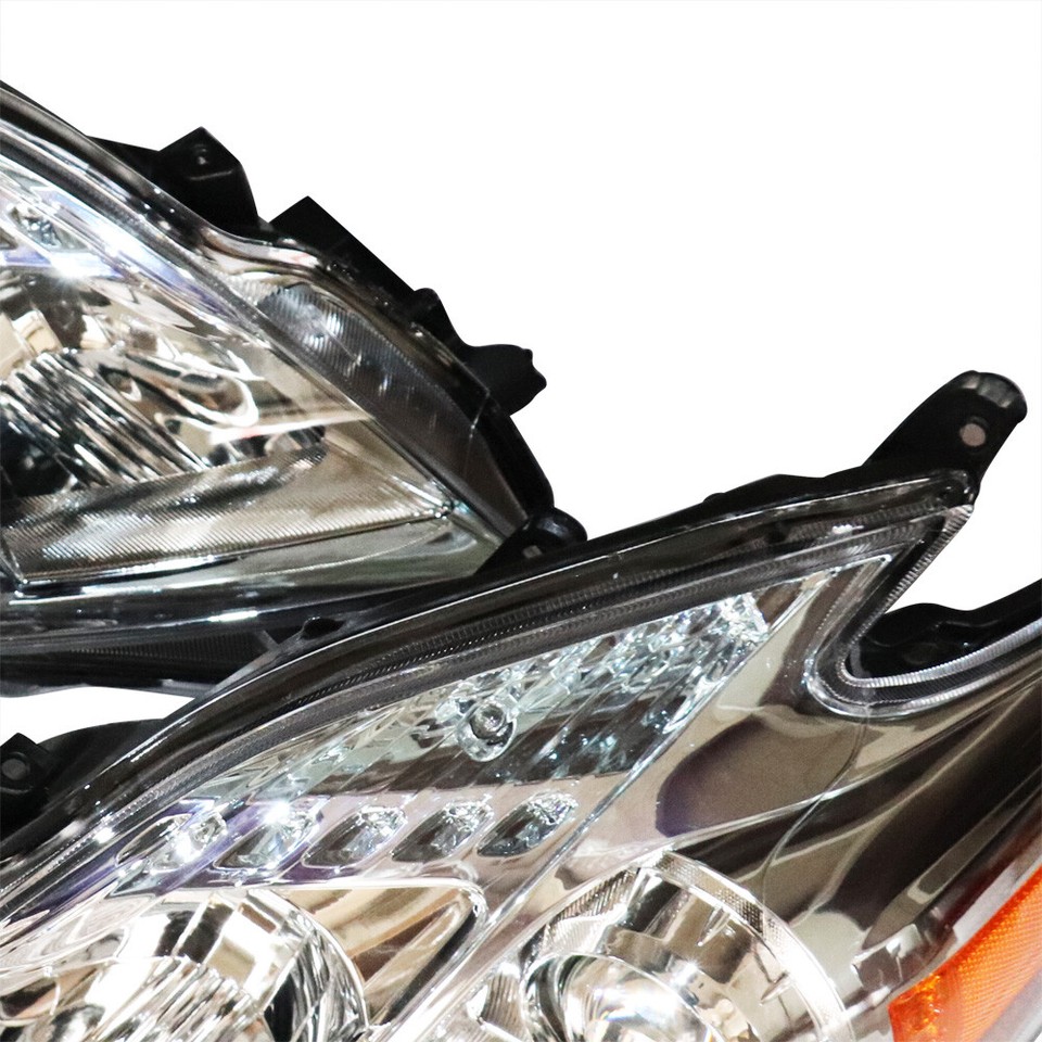 For 2010-2011 Toyota Prius Left & Right Headlights Halogen Headlamps ...