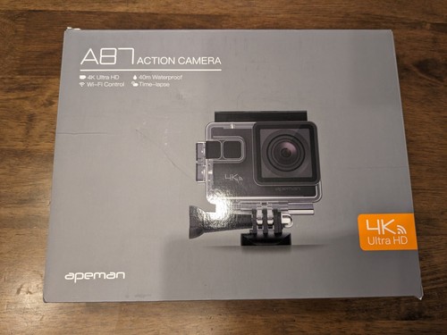 Apeman A87 Action Camera, 4K, 40m Waterproof, Wi-fi Control NEW IN BOX ...