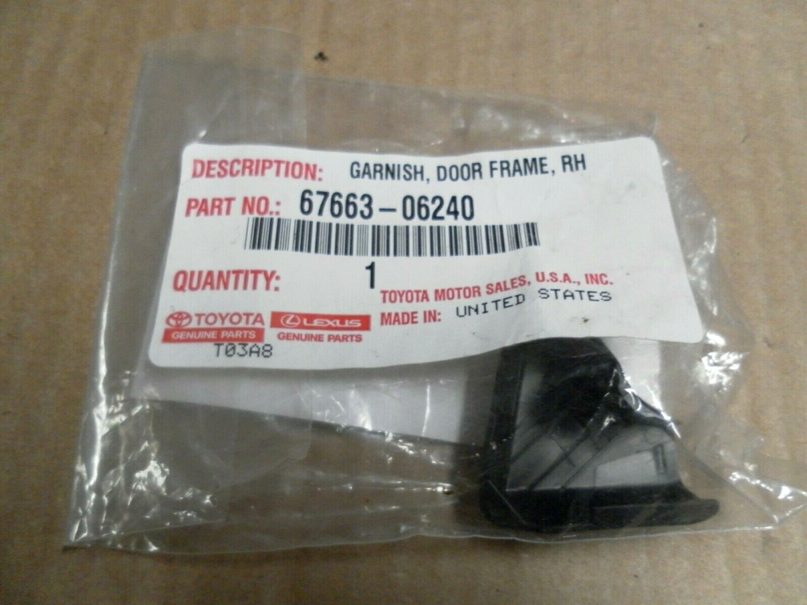 2016-2018 Toyota Avalon Camry Left or Right Door Frame Garnish OEM ...