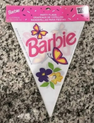 Barbie Vintage Party Flags | eBay