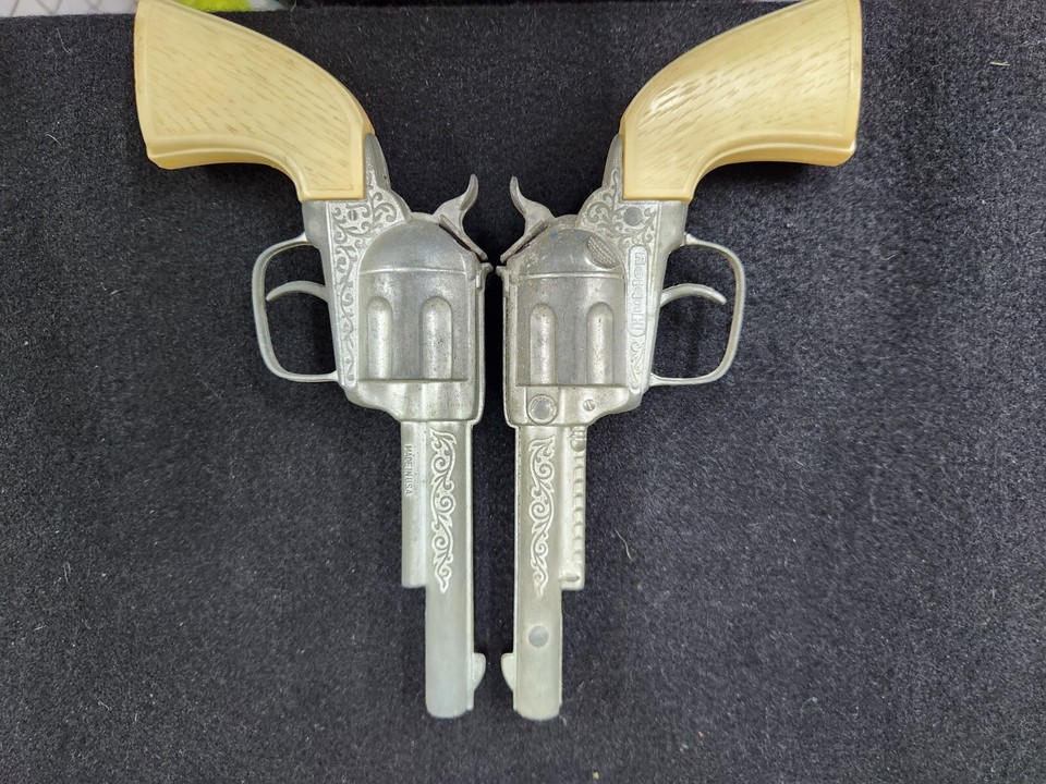 Vintage Hubley Cap Gun Revolver Single Shot Made In Usa Ornate Toy | eBay