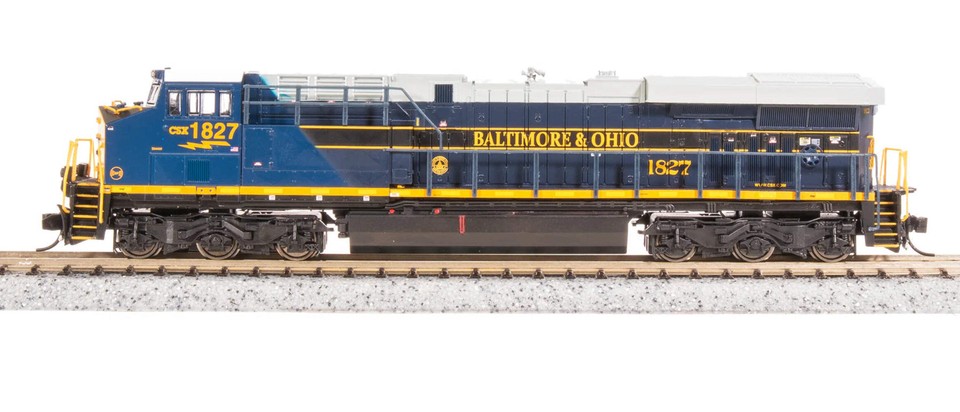 BLI 8619 N Scale GE ES44AC Diesel CSX 1827 Paragon4 (Baltimore & Ohio ...
