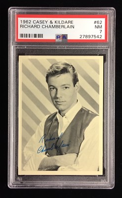 RICHARD CHAMBERLAIN 1962 CASEY & KILDARE PSA 7 NM CARD #62 | eBay