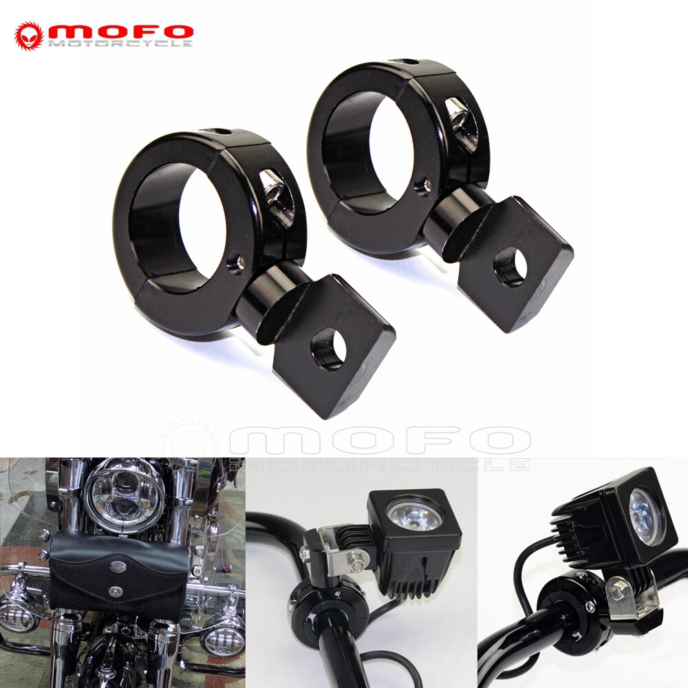 Two Piece Motorcycle Light Bar Brackets Motorcycle Spotlights Mounting
