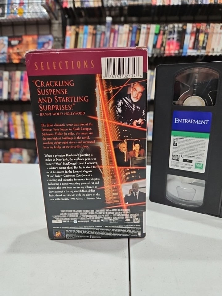 Entrapment (VHS, 2001, Fox Selections) 🇺🇲 BUY 2 GET 1 FREE 🌎 ...