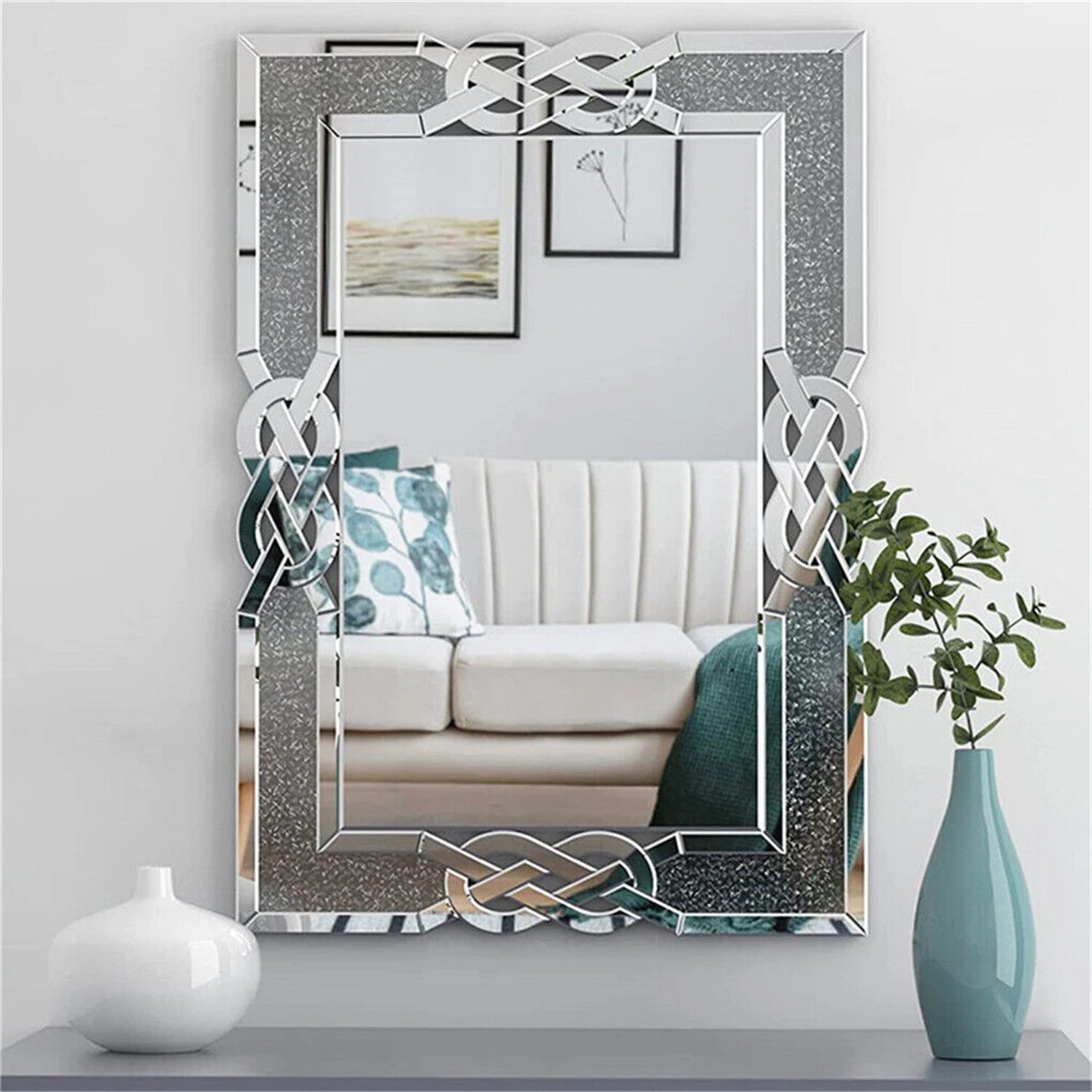 Silver Rectangle Mirror