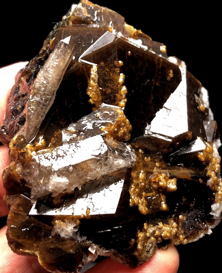 189g Natural chocolate Garnet Quartz Garnet Quartz crystal Inner ...