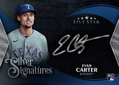 2024 Topps Five Star SUPER RARE EVAN CARTER SILVER SIGNATURES TEXAS ...