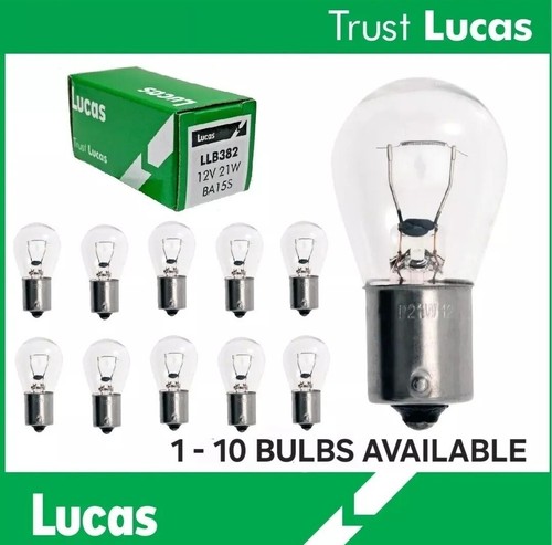 LUCAS LLB382 382 Bulb Single P21W 12V 21W BA15s Stop Indicator Single ...