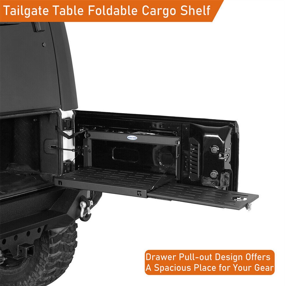 Tailgate Table Camping Cargo Shelf Storage Rack Fit Jeep Wrangler JK ...