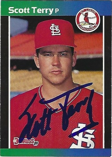 Autographed/Signed 1989 Donruss #397-Scott Terry St Louis Cardinals | eBay