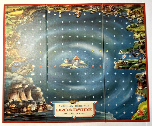 American Heritage Broadside Naval Battle Game BOARD ONLY Vintage 1962 ...