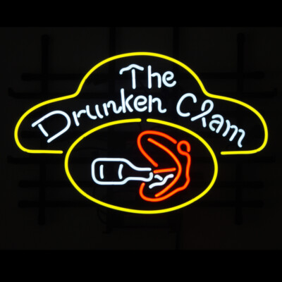 The Drunken Clam Beer Neon Sign For Home Bar Pub Store Pub Man Cave ...