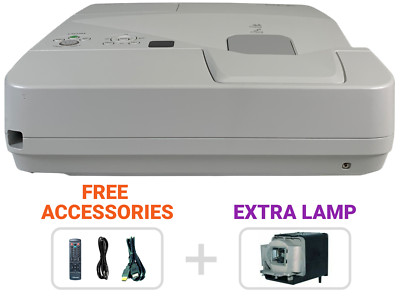 NEC UM330X 3LCD Projector WXGA 3300 Lumens UST 1080p HDMI w/Remote ...