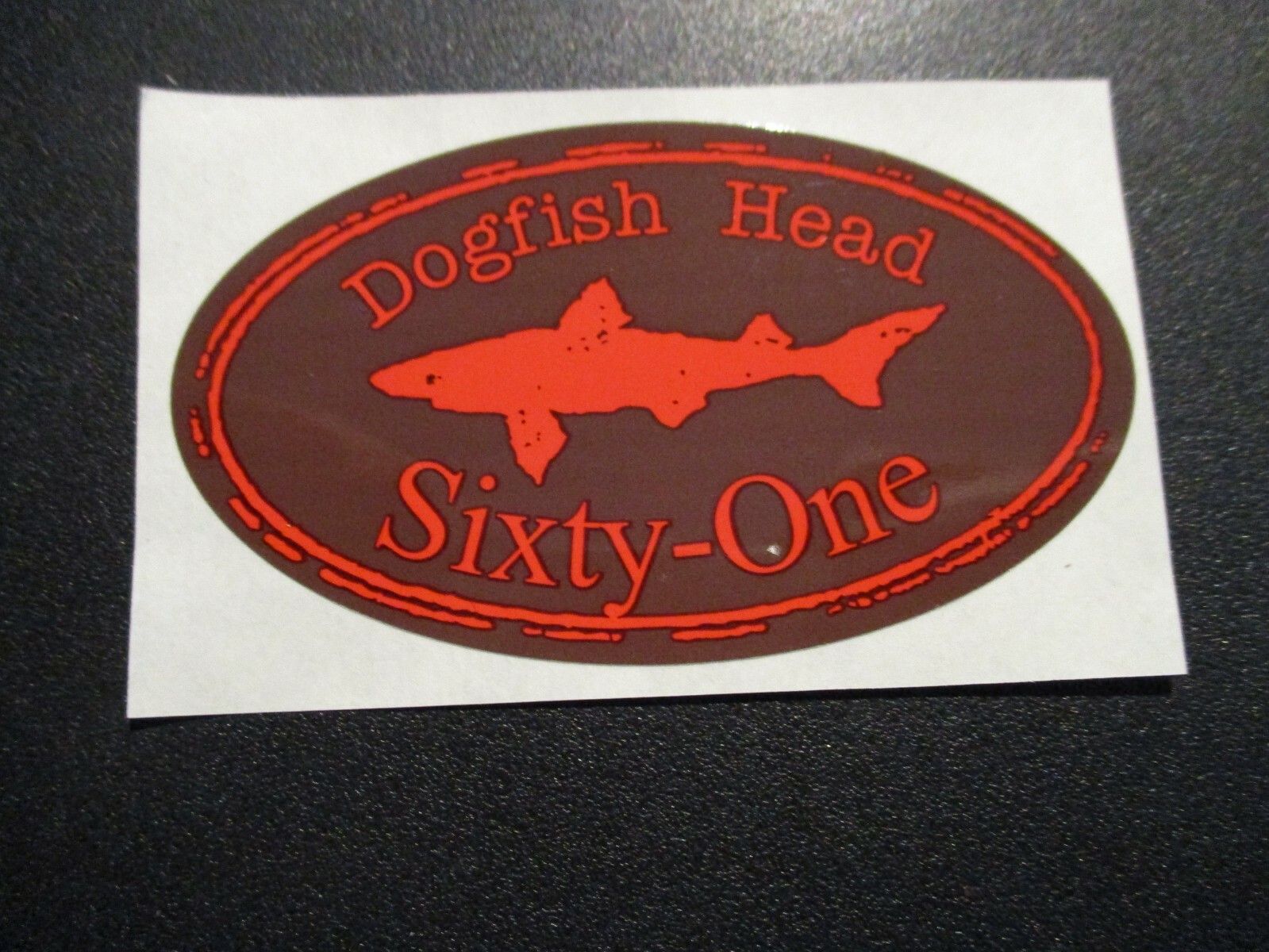 DOGFISH HEAD Sixty-One IPA tap STICKER decal craft beer dog fish ...