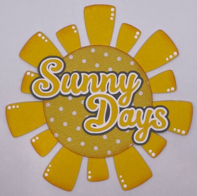 Sunny Days - Paper Piecing Scrapbook Embellishment Die Cuts/Page ...