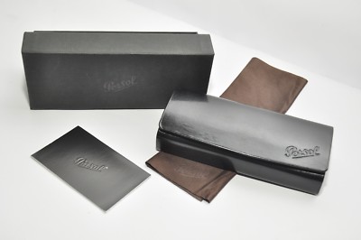Case Persol Sunglasses Eyeglasses Black Hard Authentic And Box Sunglass ...