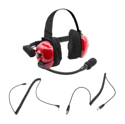 Rugged Radios Track Talk Intercom Headsets H80 Behind the Head Push-To ...