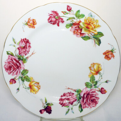 MORGAN'S ROSE by Hammersley Luncheon Plate NEW NEVER USED made in ...