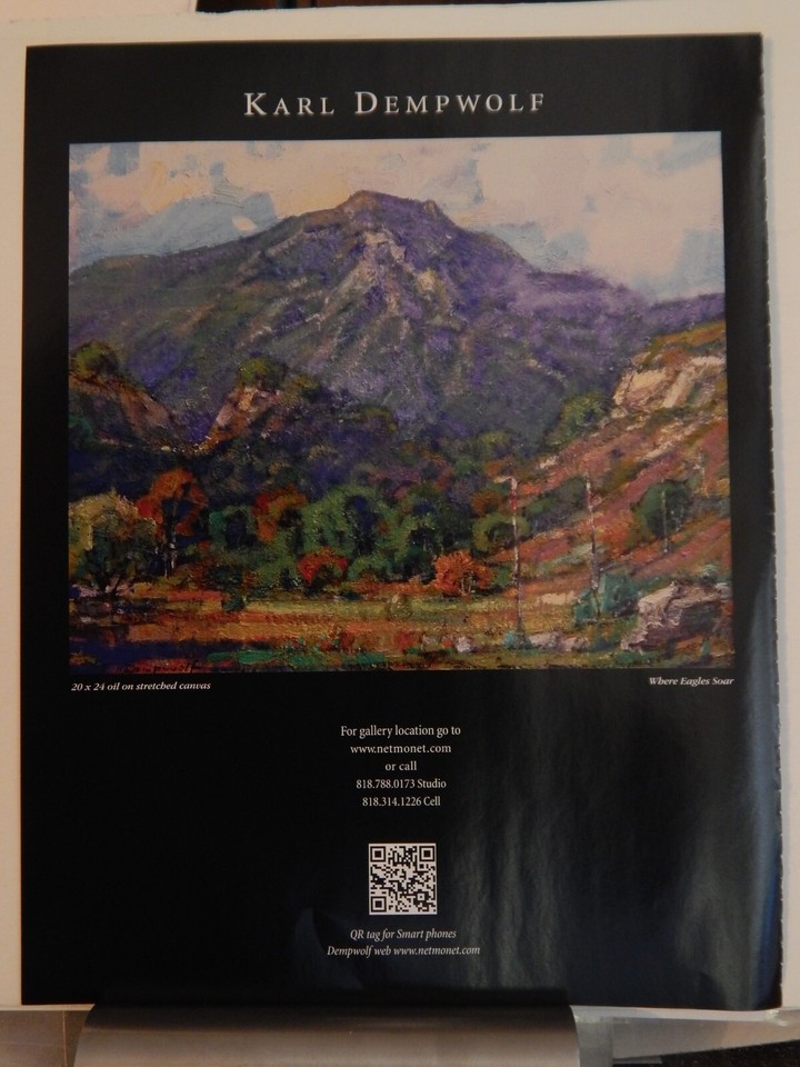 JOSEPH BARRETT / KARL DEMPWOLF ART PIECES ORIG VTG 2012 ADVERTISEMENT ...