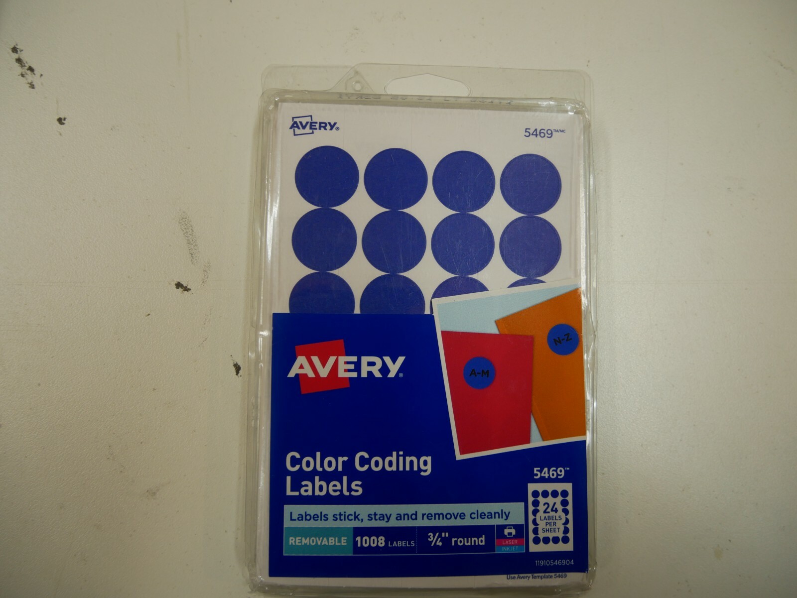 Avery Dennison Ave-05469 Round Color Coding Label - 0.75" Diameter for ...