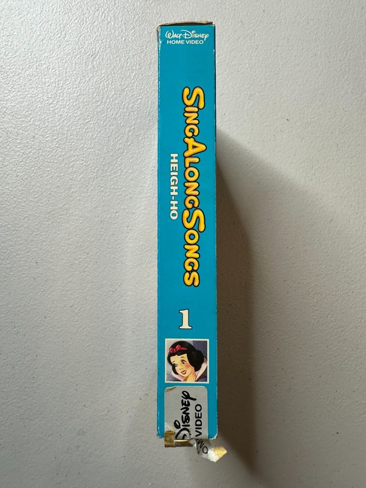 Disney's Sing Along Songs - Heigh Ho Volume One VHS Snow White Seven ...