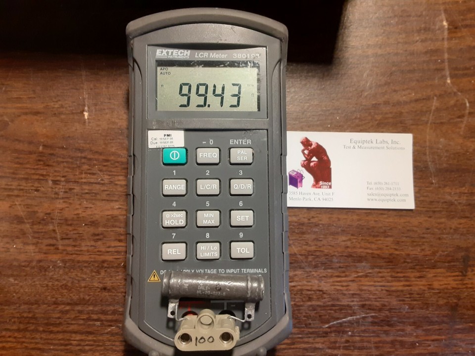 Extech 380193 LCR Meter TESTED Q/D/Min/Max Tolerance, Hi/Lo/Limits ...