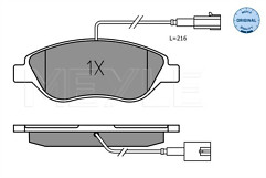 Meyle 0252371119 Brake Pad Set for sale online | eBay