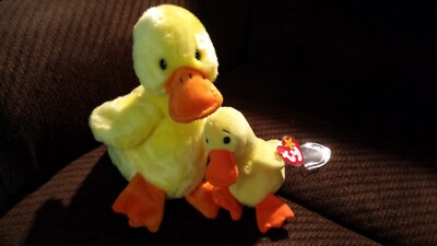 Rare, Retired TY Quackers Beanie Baby and Buddy, With Errors | eBay