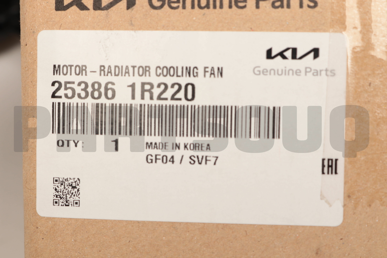 253861R220 Genuine Hyundai / KIA MOTOR-RADIATOR COOLING FAN | eBay