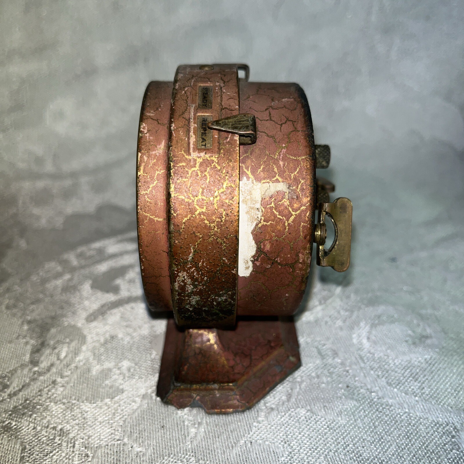 1927 Antique Salmon Westclox Baby Ben De Luxe Wind Up Alarm Clock Parts ...