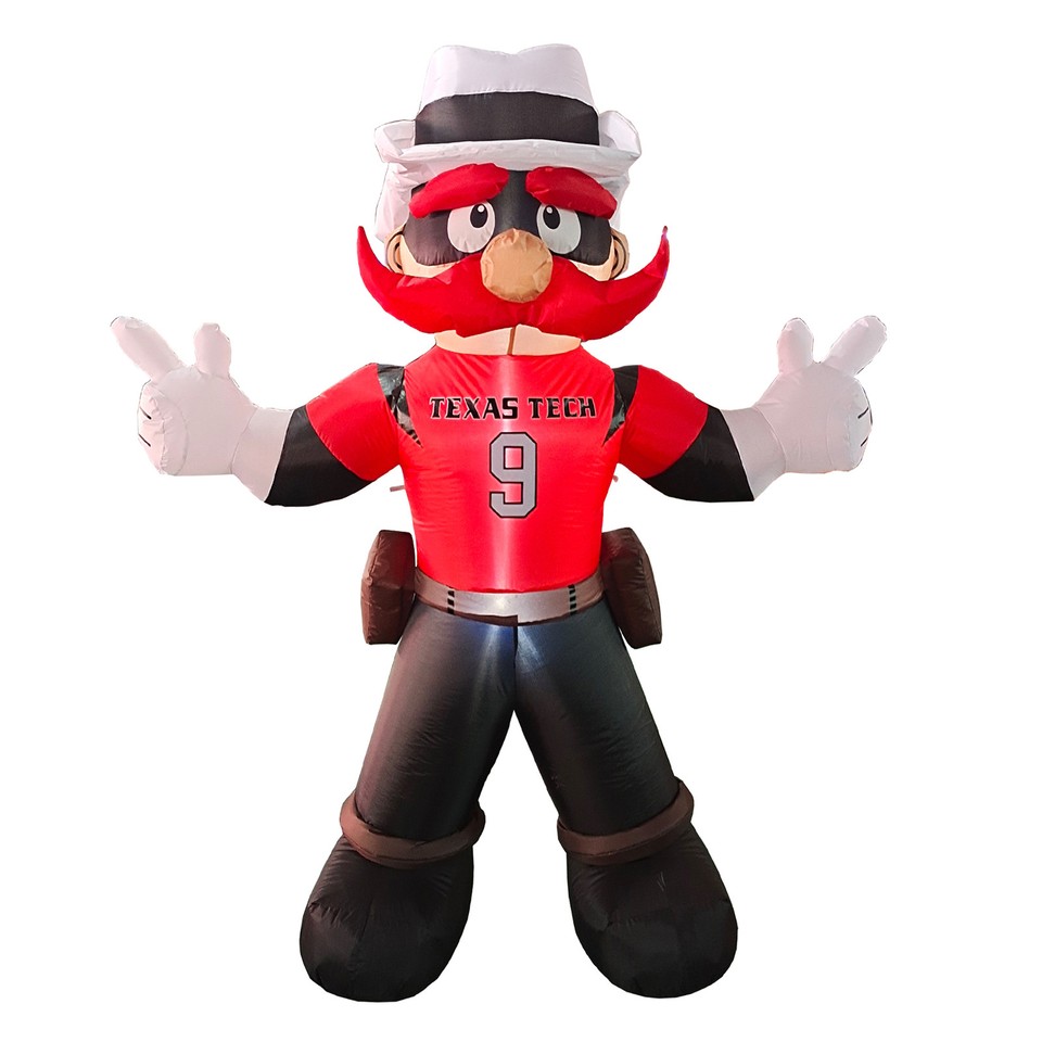 Texas Tech Red Raiders Masked Rider Mascot 7' Tall NCAA Yard Inflatable ...