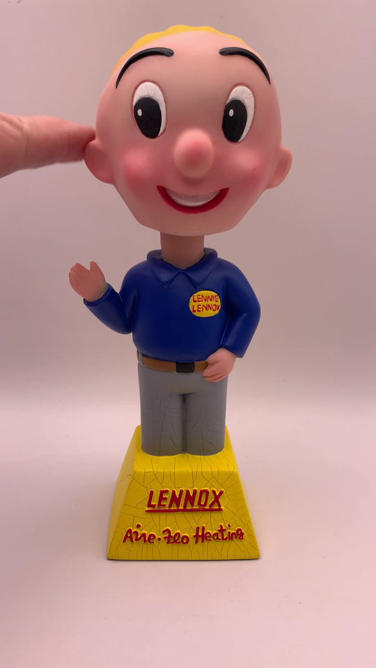 Bobblehead Lennie Lennox Heat Cool HVAC NOS Bobbing Head Crown Premiums Box Vtg 711622006690| eBay