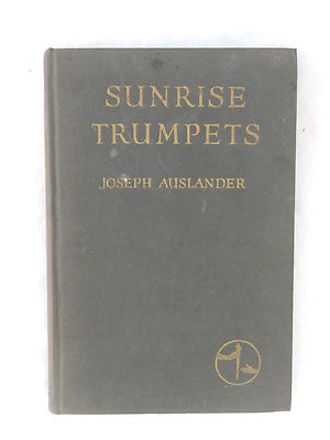 Joseph Auslander SUNRISE TRUMPETS Harper & Brothers c. 1924 HC | eBay