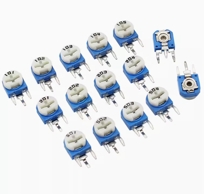 Potentiometer Adjustable Resistor Horizontal/Vertical Type 100-500 ohm ...