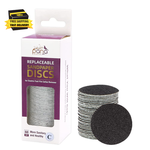 round Black Coarse Grit Replaceable Sandpaper Refill Discs - Pedi File ...